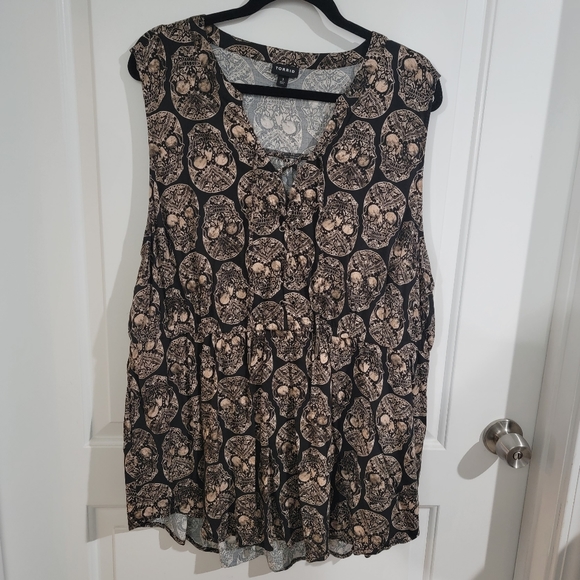 torrid | Tops | Skull Blouse With Pockets | Poshmark